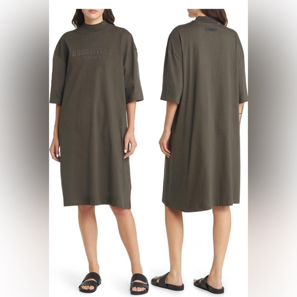 Fear of God | Dresses | Fear Of God Essentials Graphic Tshirt Dress ...